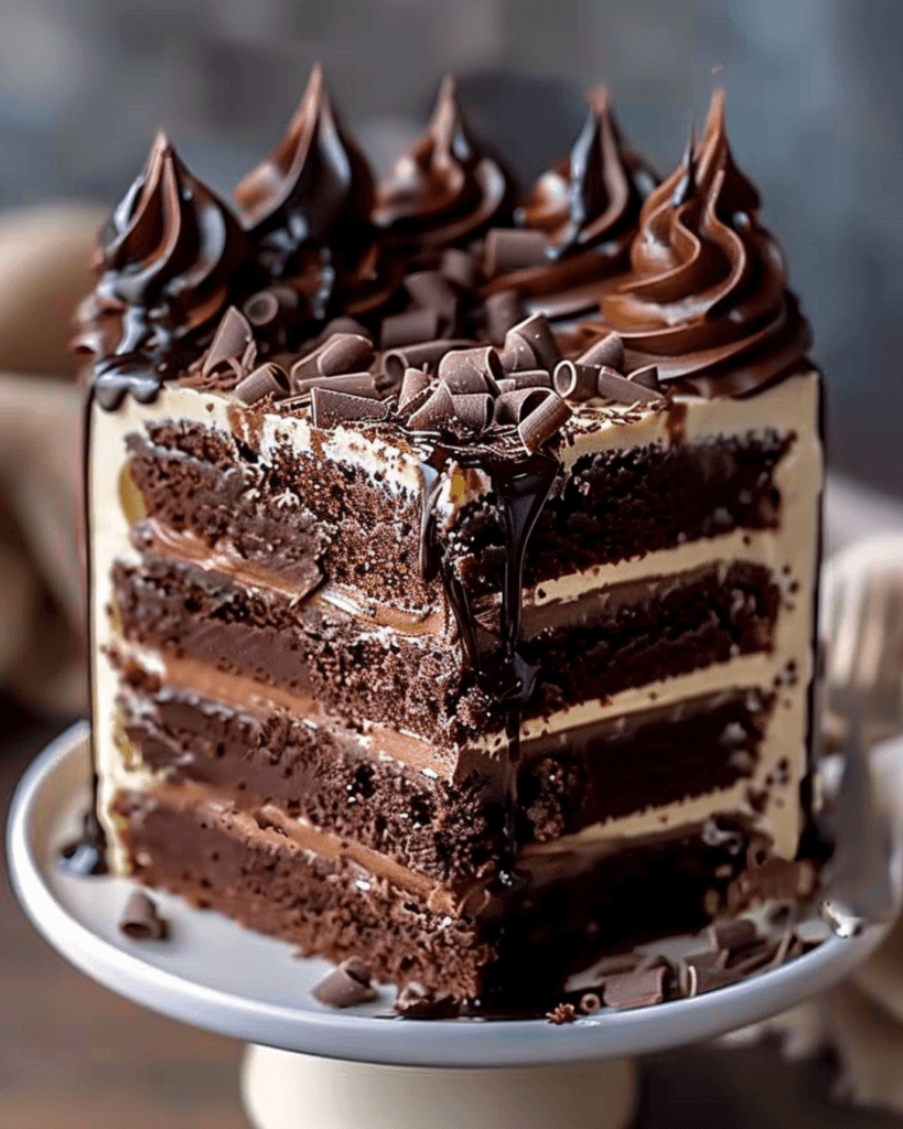 Chocolate Fudge Layer Cake - Garden Crafter