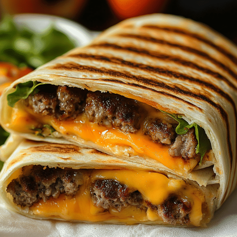 Gegrillte Cheeseburger Wraps – Das Beste Rezept für deinen Grillabend - Garden Crafter