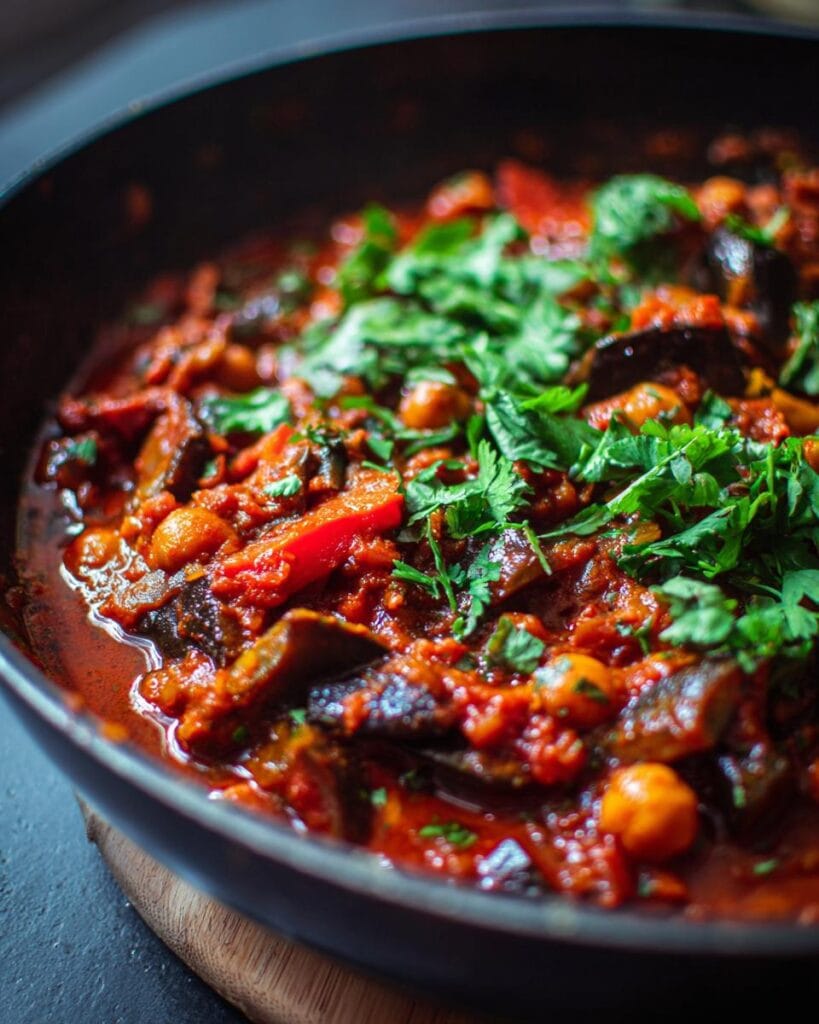 Aubergine Kichererbsen Curry
