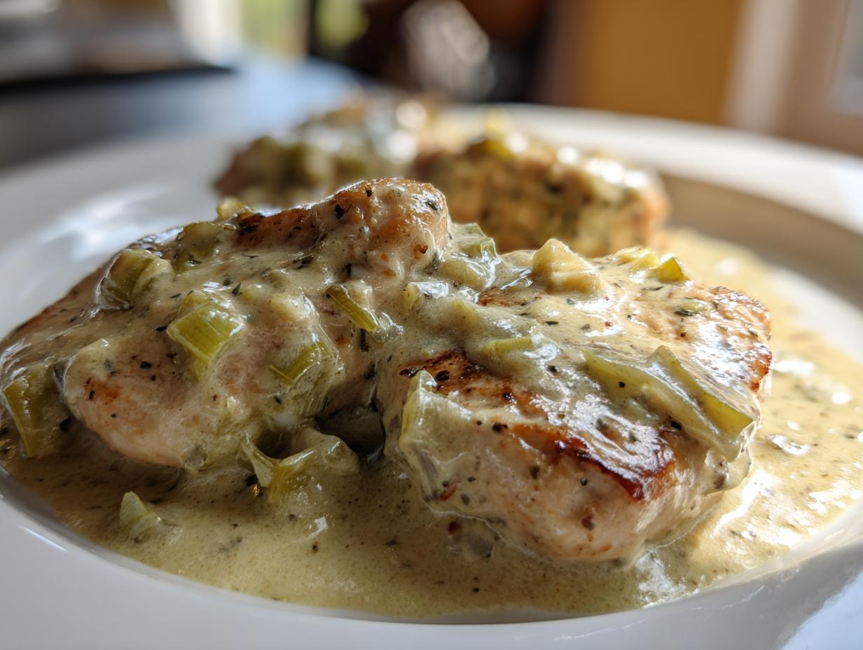 35 Min Puten-Medaillons in Lauch-Sahne-Sauce Glück - Garden Crafter